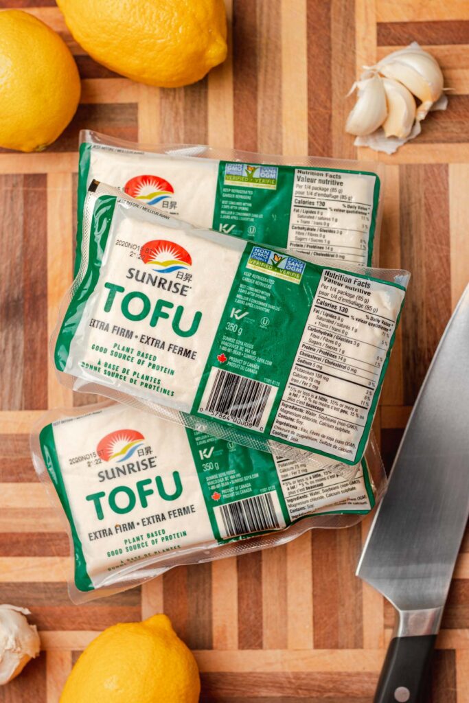 Spicy Lemon Tofu (Crispy Baked) | Two Market Girls