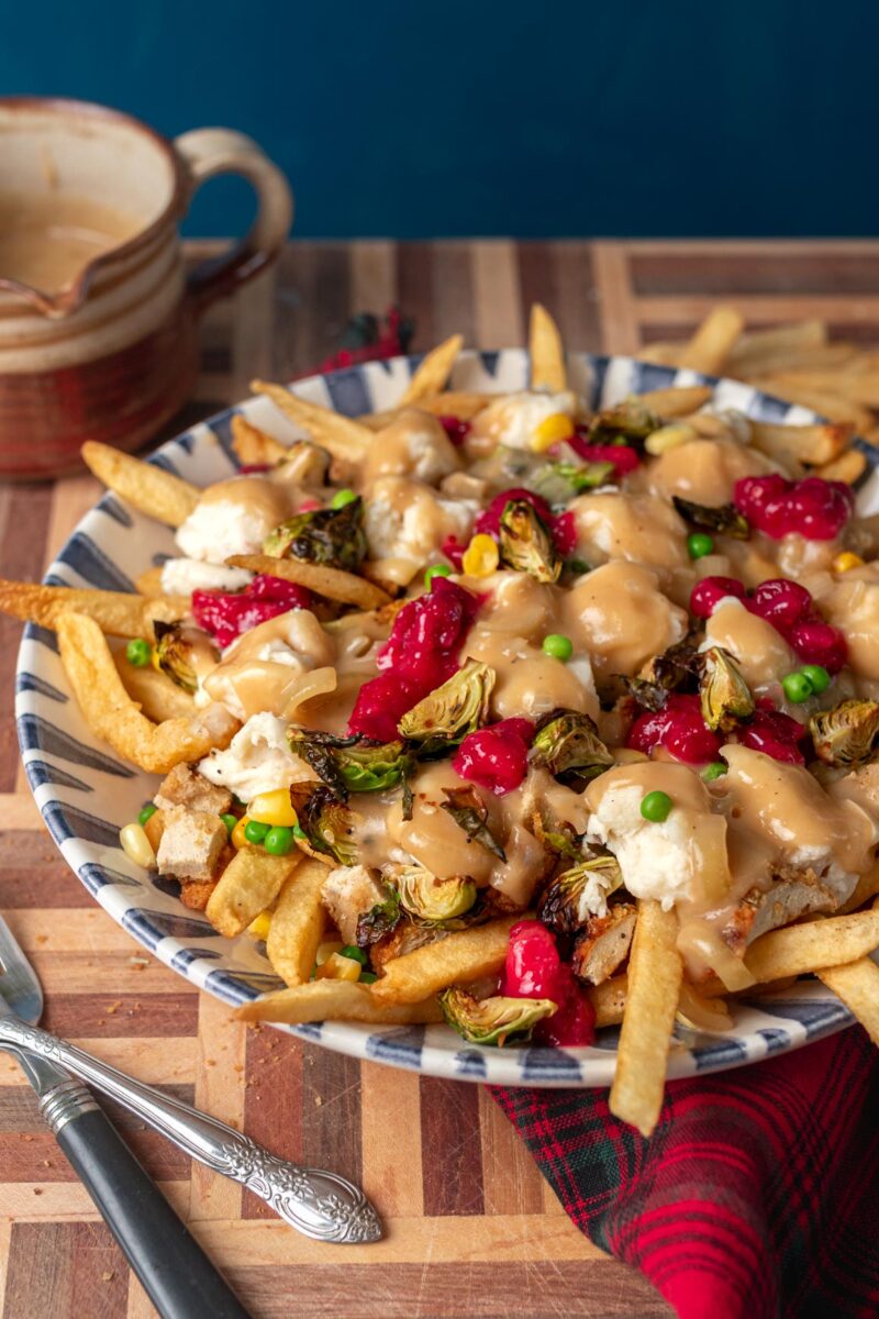 Vegan Christmas Leftover Poutine | Two Market Girls
