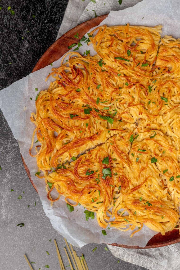 Vegan Froga tat-Tarja (Maltese Vermicelli Omelette) | Two Market Girls