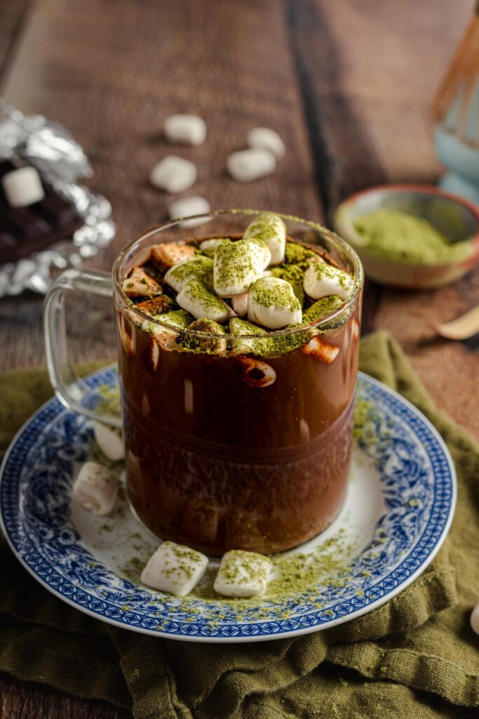 Vegan Matcha Hot Chocolate (Dairy-Free) | Two Market Girls