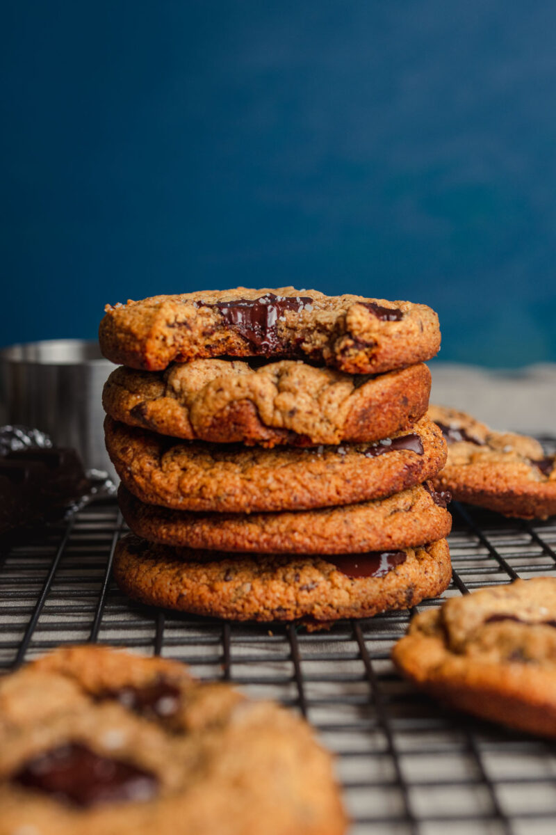 Spelt Chocolate Chunk Cookies (Vegan) | Two Market Girls