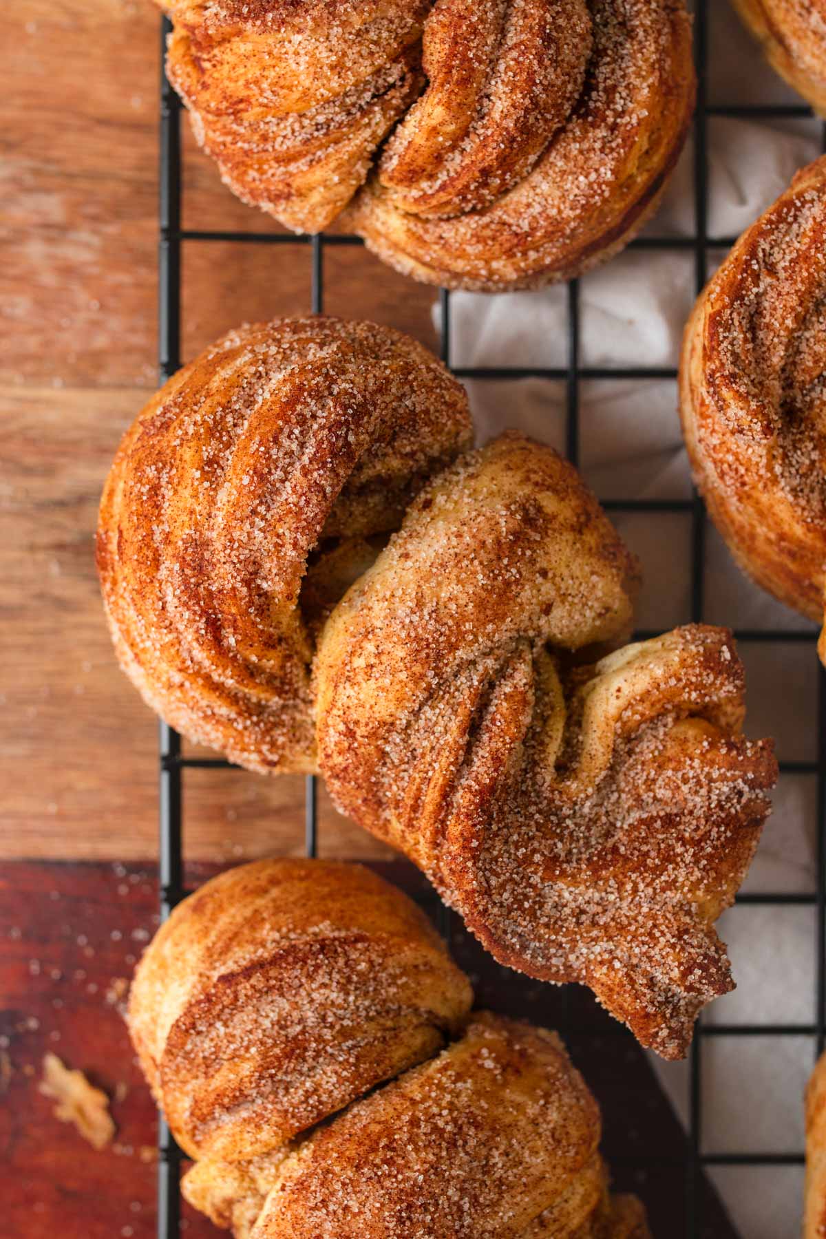 Cinnamon Sugar Puff Pastry Knots - Two Market Girls