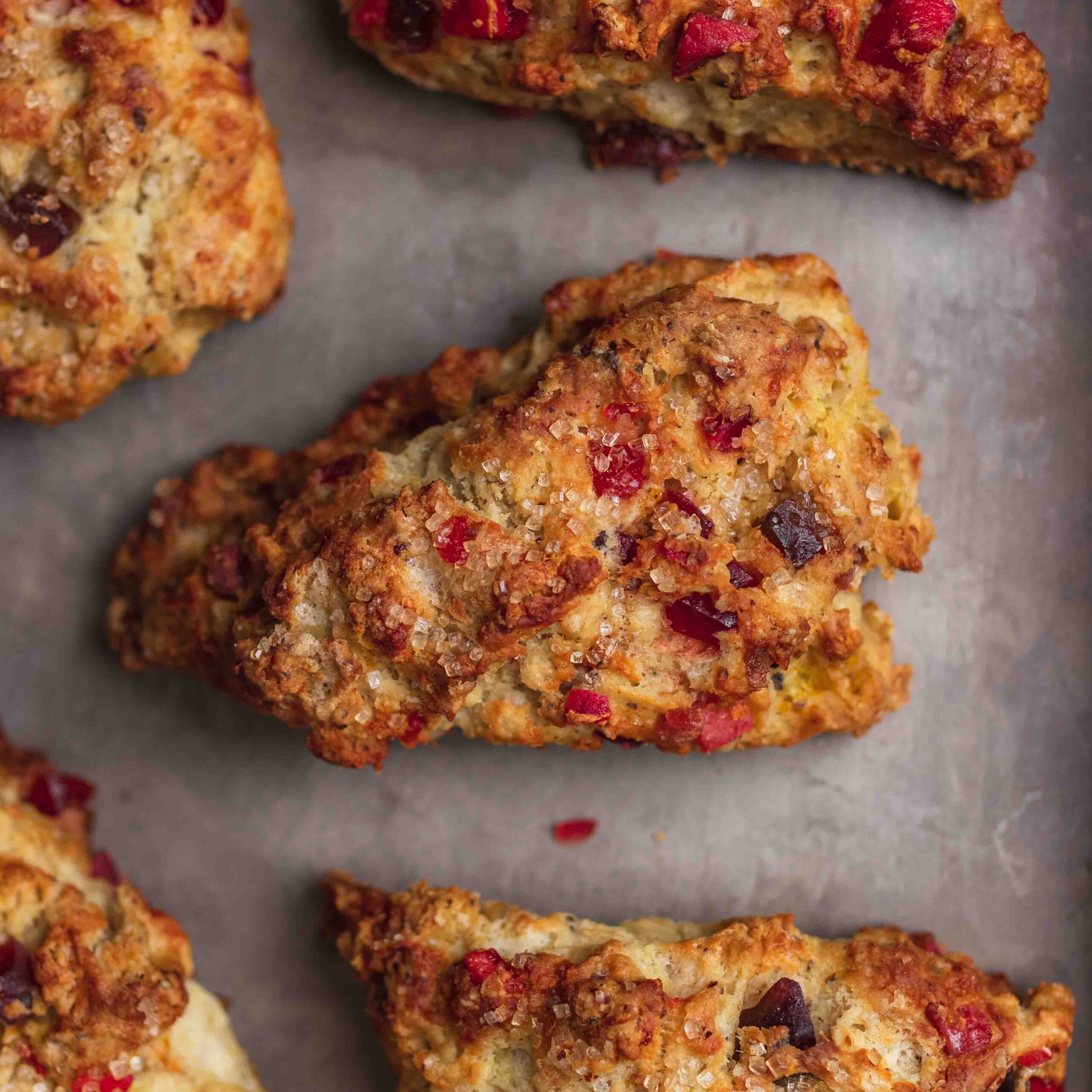 Vegan Fruitcake Scones - Two Market Girls